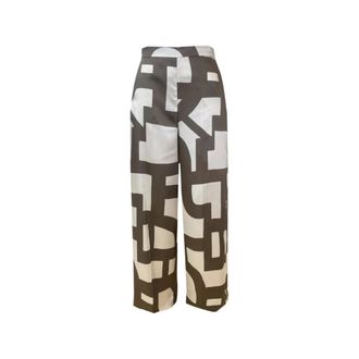 Marella Femme, Pantalons, Multicolore, Taille: 44 FR Wide Pantalons