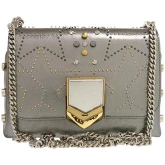 Jimmy Choo London Pre-owned Leder Umh&auml;ngetasche - - Pre-owned - Damen - Grau - ONE SIZE