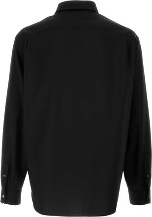 Loewe Black Exterior: Wool Camicie Shirt