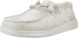 Hey Dude Femme, Chaussures, Beige, Taille: 40 EU Wendy Funk Embroidered Floral