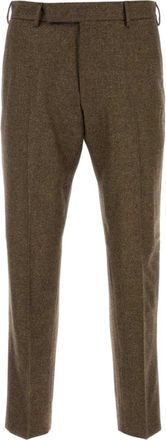 Pantaloni Torino Tapered-Hose mit B&uuml;gelfalten - Braun