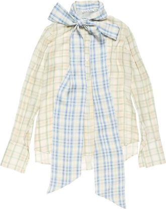 Acne Studios Femme, Blouses et Chemises, Multicolore, Taille: 38 FR Chemise &agrave; carreaux