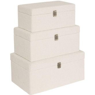 Atmosphera Koffer Carlie wei&szlig; 54x26cm - Atmosphera cr&eacute;ateur dint&eacute;rieur