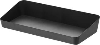 Yamazaki Tableware Yamazaki 4228 Tower Breite Ablageschale L, schwarz, Stahl, minimalistisch, 30 x 13.5 x 5 cm