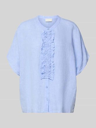 Milano Relaxed Fit Leinenbluse mit R&uuml;schen