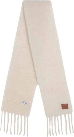 Loewe Femme, Accessoires, Blanc, Taille: ONE Size 23x185 Scarf