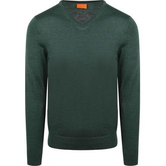 Suitable Merino Pullover V-Neck Vert Racing