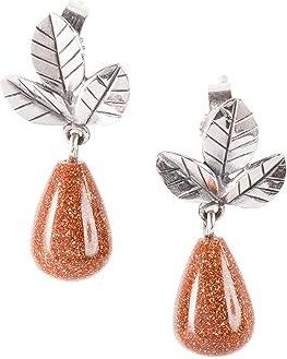 Trollbeads Boucles doreilles en forme de feuill, taille unique, Pierre précieuse, Pas de gemme