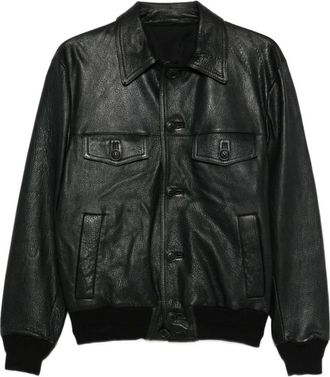 Salvatore Santoro Homme, Vestes, Noir, Taille: XL 49521-U Veste en Cuir &agrave; Col