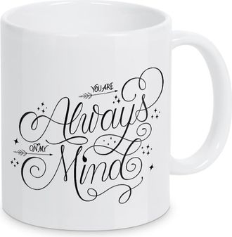 artboxONE Tasse Ich denke Immer an Dich von CalliLetters - Kaffeetasse Typografie