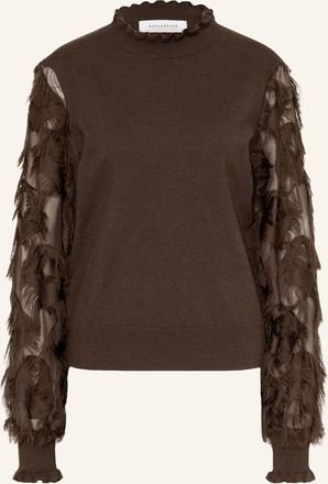 Rino&Pelle Rino & Pelle Pullover Janique Im Materialmix braun