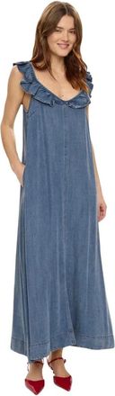 N&uuml;mph Femme, Robes, Bleu, Taille: 40 FR Nuelda Dress 3010