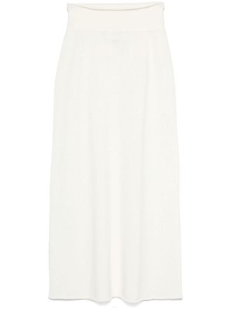 VANISÉ jupe longue en cachemire - Tons neutres