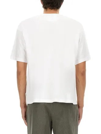 Aspesi Logo-Print Cotton T-Shirt - White