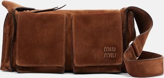 Miu Miu Sac port&eacute; &eacute;paule Utilitaire en daim