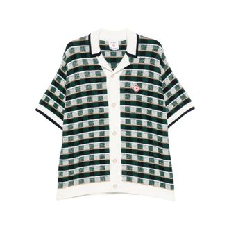 Casablanca Hemd mit Karomuster- kurze &Auml;rmel - - Shirts - Herren - Gr&uuml;n - 2XL