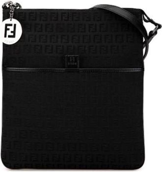 Fendi Sac bandouli&egrave;re en toile Pre-owned - Femme - Pre-owned - Noir - Taille: ONE Size