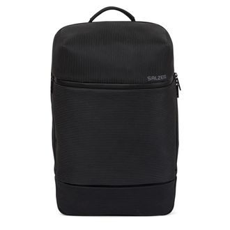Salzen Salzen Savvy Rucksack aus Nubukleder in der Farbe Aligned Smoke, mit gepolstertem 16 Zoll Laptopfach, Volumen: 15l, Gr&ouml;&szlig;e: 29 x 14 x 47 cm, ZEN-SAV-00