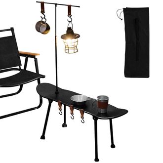 Generic Klappbarer Skateboard-Tisch - Outdoor-Picknick- und Camping-Schreibtisch, tragbares Klappdesign | Leichter Reisetisch f&uuml;r Strandgrillwanderungen, Gart