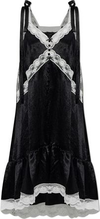 Marc Jacobs Femme, Robes, Noir, Taille: 40 FR Satin Lace Slip Midi Dress