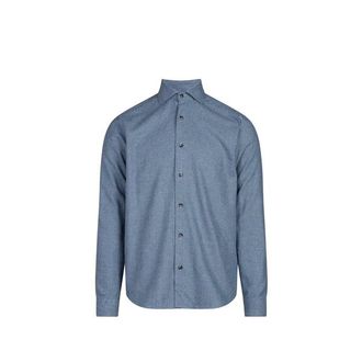 Eton Chemise droite col classique en coton