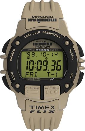 Timex Uhr Timex Ironman Flix 100 Lap TW5M63100 Beige