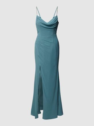 Luxuar Fashion Abendkleid mit seitlicher Raffung