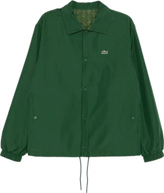 Lacoste Jacke mit Logo-Stickerei - Gr&uuml;n