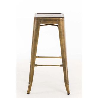 Clp Ensemble de 2 pcs de selles dans un style industriel en m&eacute;tal sans couleurs arri&egrave;re Couleur : Or