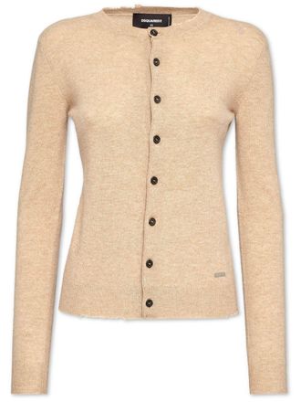 Dsquared2 cardigan &agrave; col rond - Tons neutres