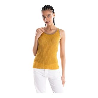 Marella Femme, Tops, Jaune, Taille: 38 FR D&eacute;bardeur