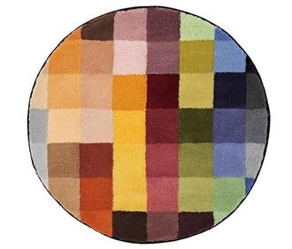 Kleine Wolke 8821148528 Cubetto Badteppich Polyacryl, Mehrfarbig, 90 x 90 x 3 cm