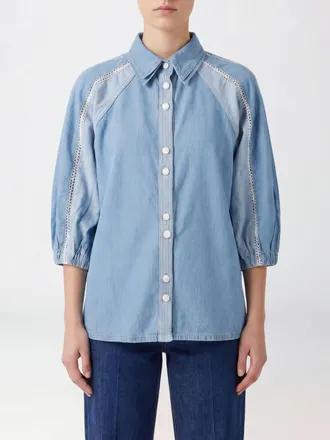 Farm Rio Chemise Femme couleur Bleu