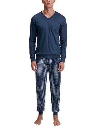 CALIDA Pyjama Homme avec Manchettes