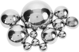 Milisten 12 Stück Edelstahl Gartendekor Reflektierende Halbkugeln in 5 Größen Polierte Gartenbetrachtungskugeln Für Außenbereich Und Teichdeko