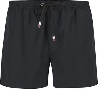 Bugatti Herren Bademoden schwarz Mikrofaser unifarben