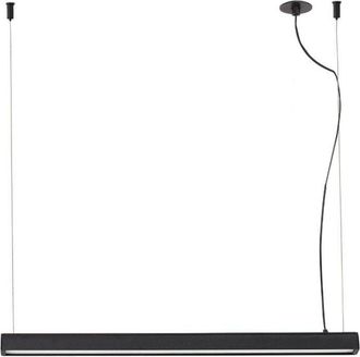 Faro Barcelona Faro Barcelona - Lampe suspension noire avec fleuron de surface encastr&eacute;e vico 60 61105
