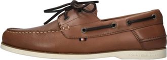 Tommy Hilfiger Homme, Chaussures, Brun, Taille: 46 EU Chaussures bateau en cuir &agrave; lacets