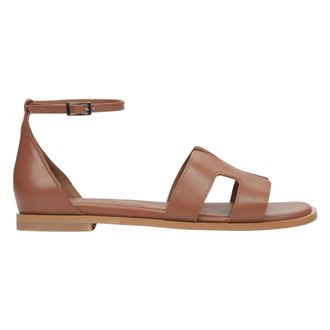 Estro & Luminara Femme, Chaussures, Brun, Taille: 41 EU Sandales en cuir