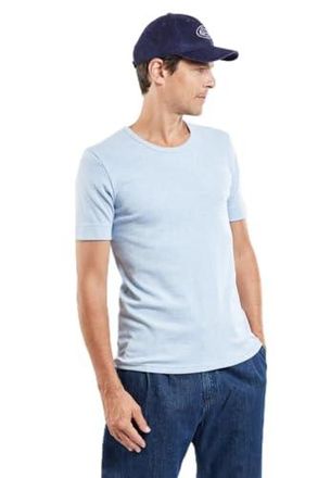 Armor Lux T-Shirt col Rond - Coton &eacute;pais Issu de l Agriculture Biologique Bleu Chine XXL