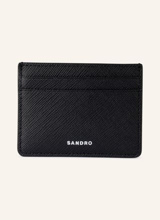 Sandro Sandro Saffiano-Kartenetui schwarz