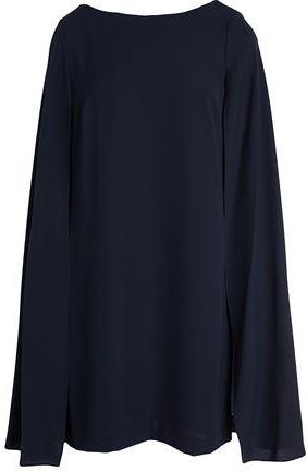 Ralph Lauren CAPE GEORGETTE COCKTAIL DRESS