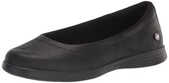 Skechers Ballerines Plates pour Femme on-The-go Dreamy Nightout, Bordure en Textile Noir., 36 EU