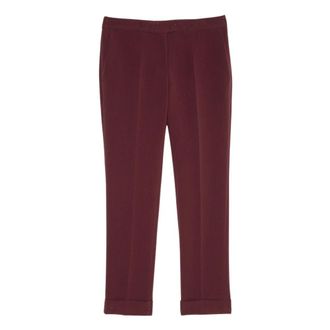 Twinset Bordeaux Hose f&uuml;r Frauen - - Trousers - Damen - Rot - S