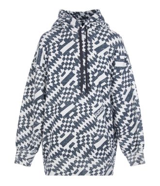 Isabel Marant Sweatshirt Maldy Coton Imprim&eacute; &Eacute;cru Noir
