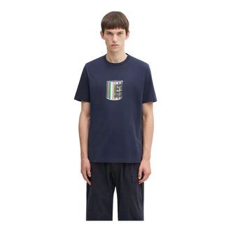 Barbour Wax Can Tee - - Tops - Herren - Blau - XL