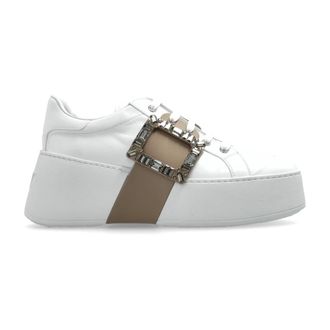 Roger Vivier Viv Skate Platform Sneakers - - Shoes - Damen - Wei&szlig; - 40 EU
