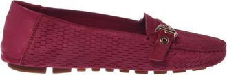 Baldinini Femme, Chaussures, Rouge, Taille: 41 EU Perforated Suede Loafer