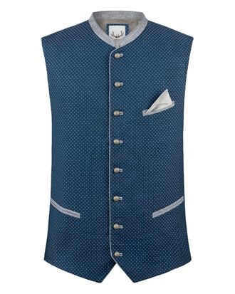 Stockerpoint Herren Trachtenweste Markus I Gr&ouml;&szlig;en 44-60 I Traditionelle & hochwertige Weste mit verstellbarem Riegel I Perfekt f&uuml;r Trachten & Festlichkeiten