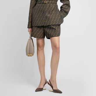 Fendi Logo Canvas Shorts